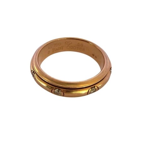 BAGUE PIAGET POSSESSION OR ROSE DIAMANTS 7.86 GRS